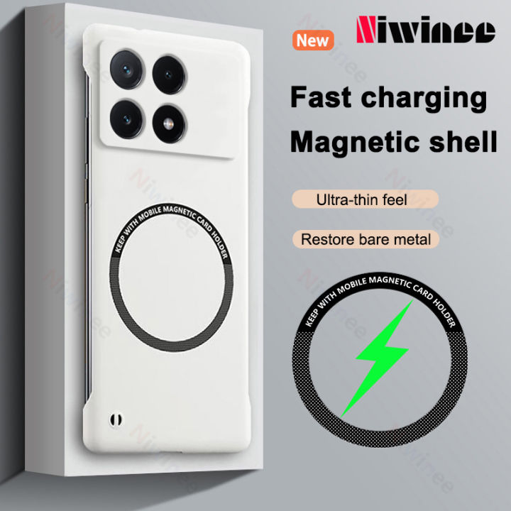 Frameless Candy Color Casing For POCO X6 Pro 5G/Redmi K70E MagSafe ...