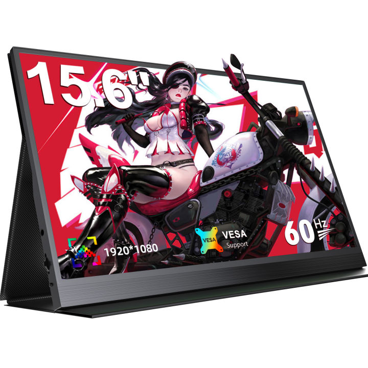 UPERFECT 15.6 Inch Portable Monitor displays Gaming 1080P HDMI Monitor ...