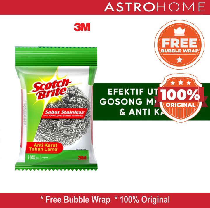 Scotch Brite 3M - Sabut Stainless Cuci Panci Wajan Anti Karat ID SS ...