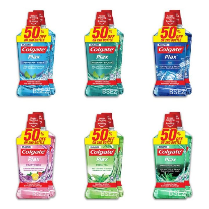 Colgate Plax Mouthwash Valuepack 750ml x 2 | Lazada