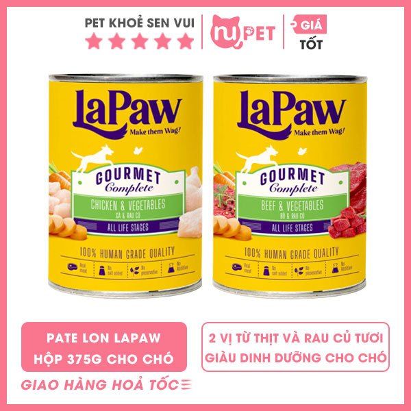 Pate Lapaw lon 375g dành cho chó mọi lứa tuổi | Lazada.vn