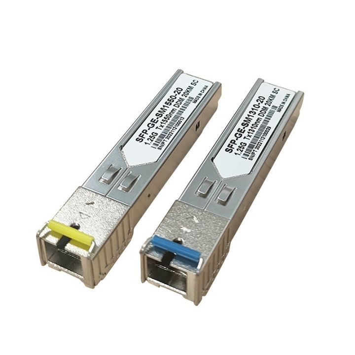 1.25G SFP Gigabit Single Mode Single Fiber SC Port 3/20KM Compatible ...
