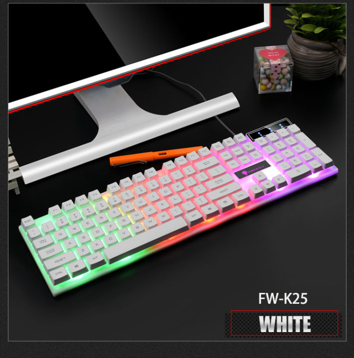 FIREWOLF Rainbow LED Gaming Keyboard Multi-Media Online Exclusive ...