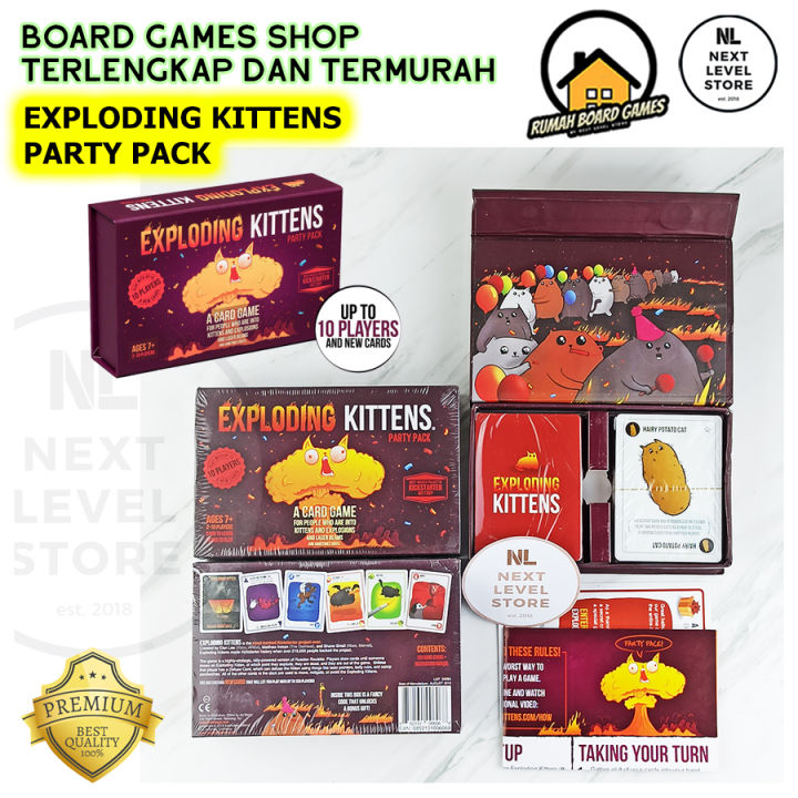 Exploding Kittens : Party Pack Board Games Card Game Permainan Kartu ...
