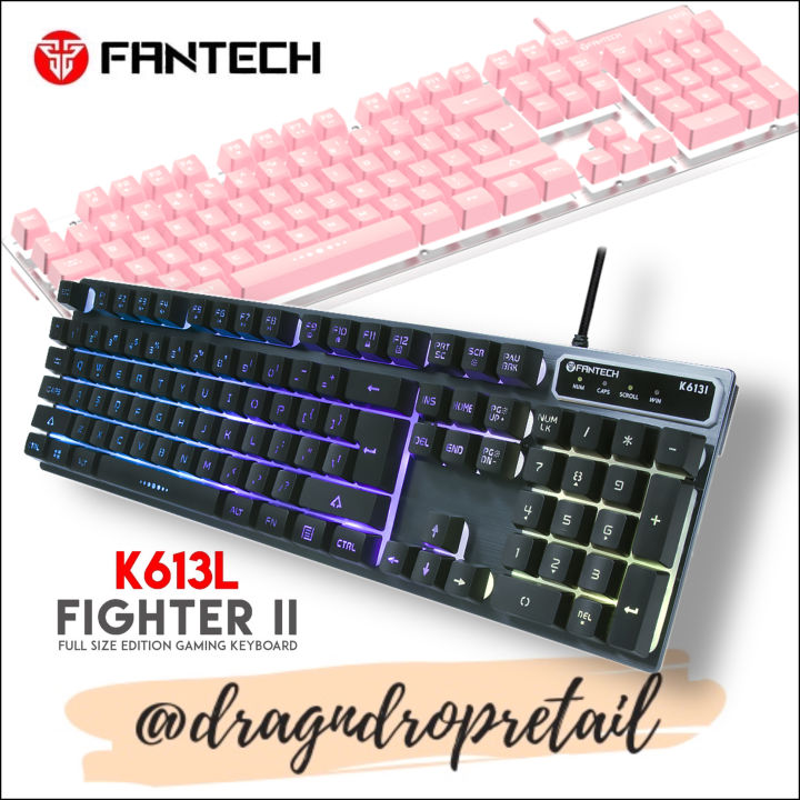 Fantech K613L FIGHTER II Backlit Floating-keys Multimedia Gaming ...