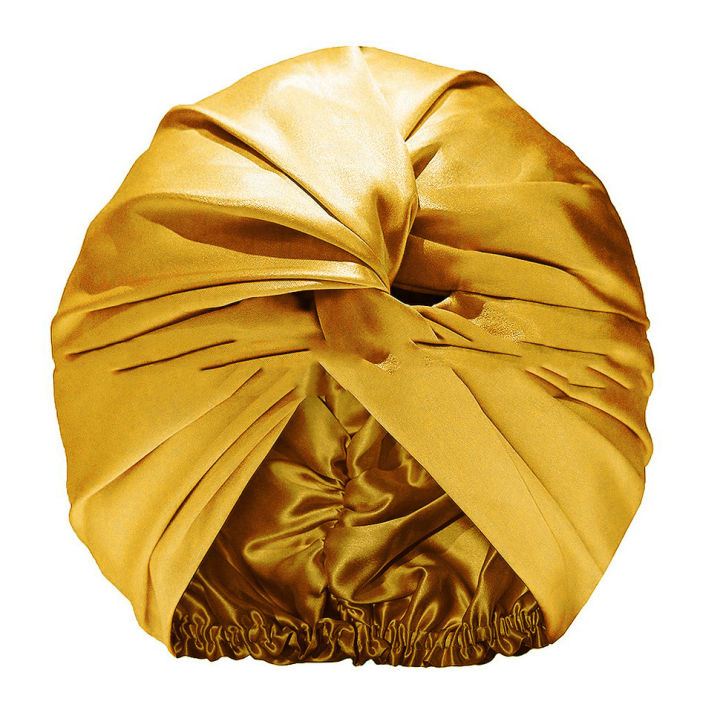ผ้าซาตินสำหรับผู้หญิงมี Topi Bonnet ยางยืดไขว้ไขว้กันเป็นหมวกใส่นอน ...