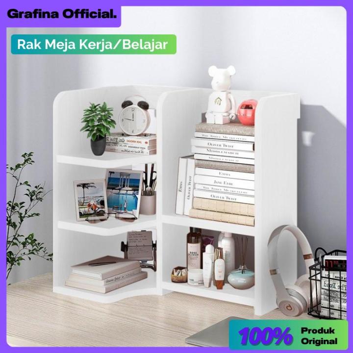 Rak Buku Rak Meja Kantor Rak Meja Belajar Belajar Minimalis | Lazada ...