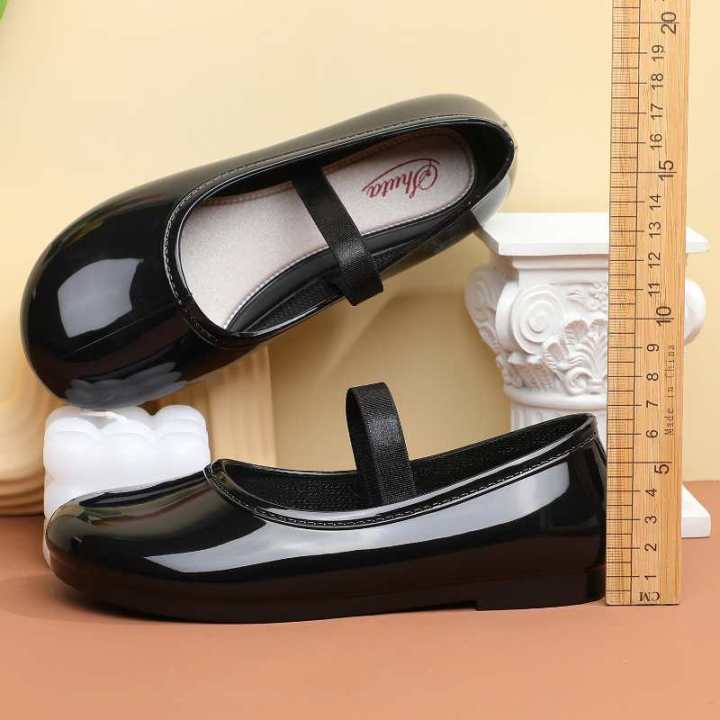 SHUTA Girls black shoes to school for Kids rubber light weight | Lazada PH