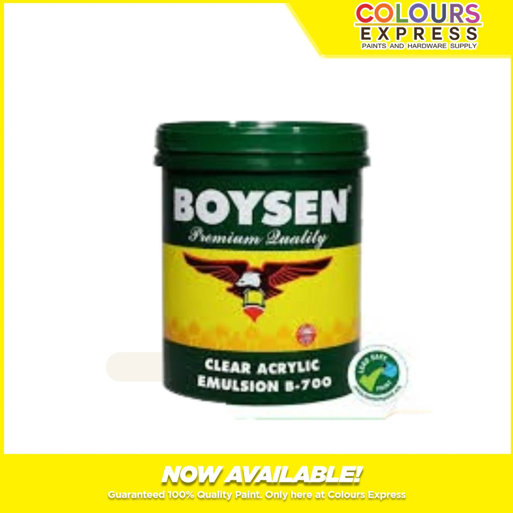 Boysen Clear Acrylic Emulsion B-700 4L and 1L for Interior and Exterior ...