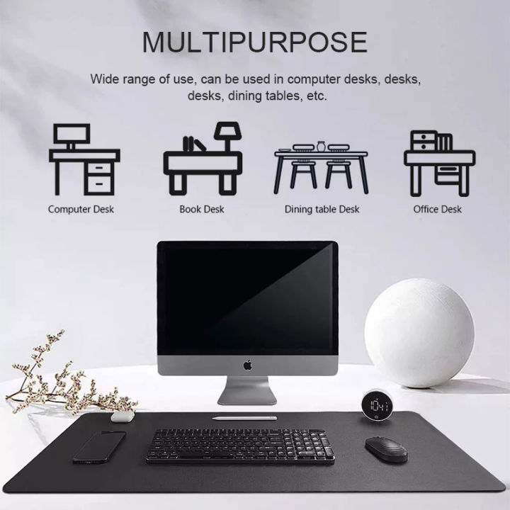 Premium Leather Mouse Pad Large Size Desk Pad Keyboard Pad Anti Slip ...