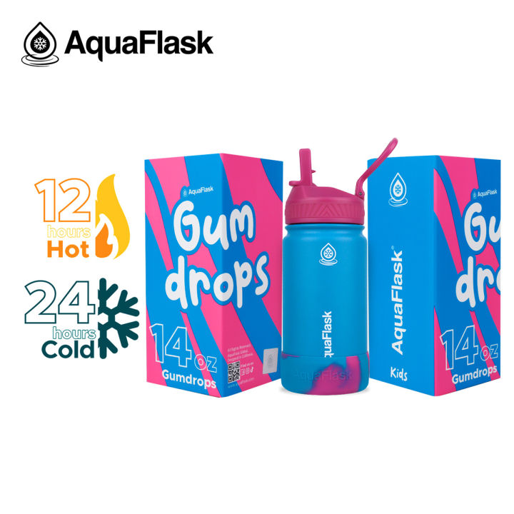 AQUAFLASK KIDS Collection (14oz) Wide mouth Vacuum Insulated Stainless ...