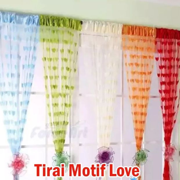 TIRAI BENANG LOVE MURAH GRATIS ONGKIR UKURAN 1 METER X 2 METER | TIRAI ...