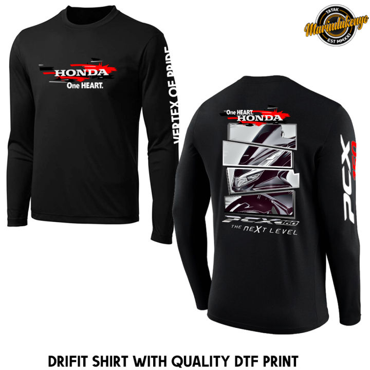 Honda PCX 160 Customized Drifit Long Sleeve with Quality DTF Print Cash ...