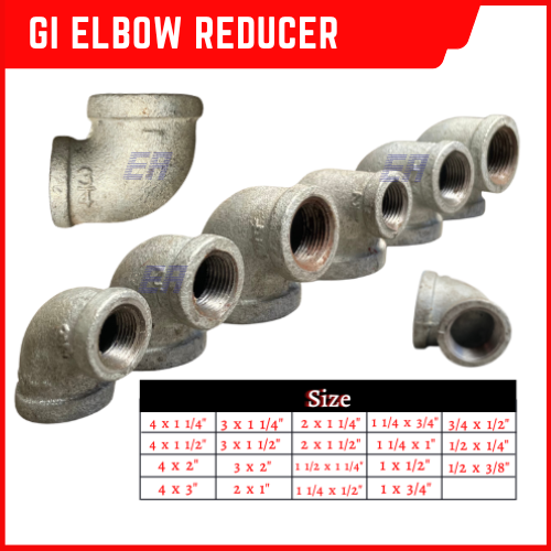 MECH ELBOW REDUCER GI FITTINGS GALVANIZED IRON | Lazada PH