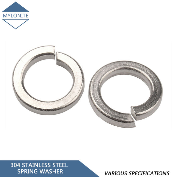 304 Stainless Steel Spring Lock Washer Fasteners M1.6 M2 M2.5 M3 M4 M5 M6 M8 M10 M12 Split ...