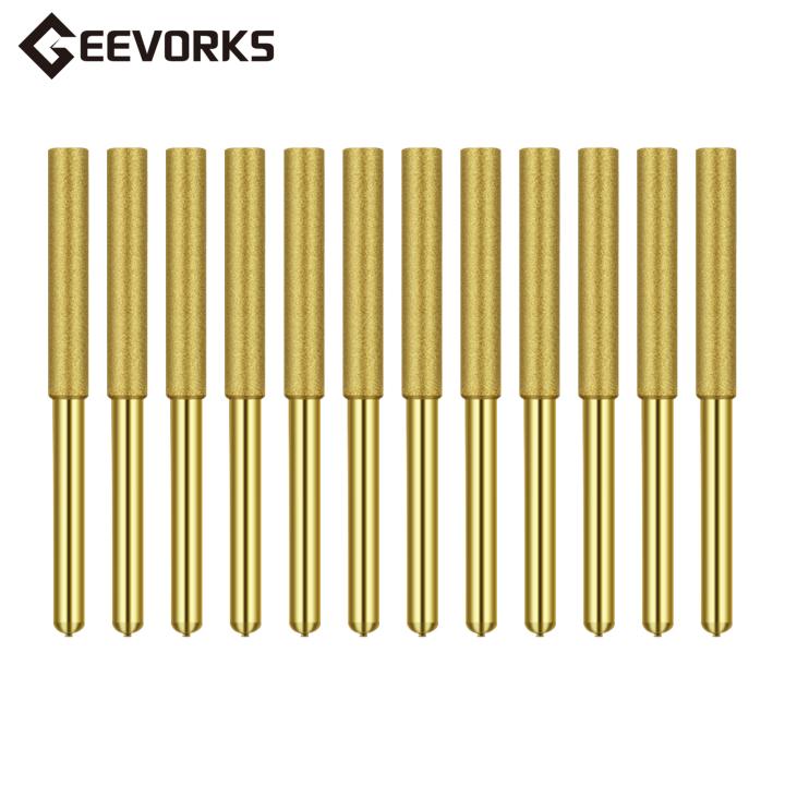 Geevorks เครื่องลับคมเลื่อยโซ่เพชร,ตะไบหินลับมีดเคลือบไทเทเนียมสำหรับ ...