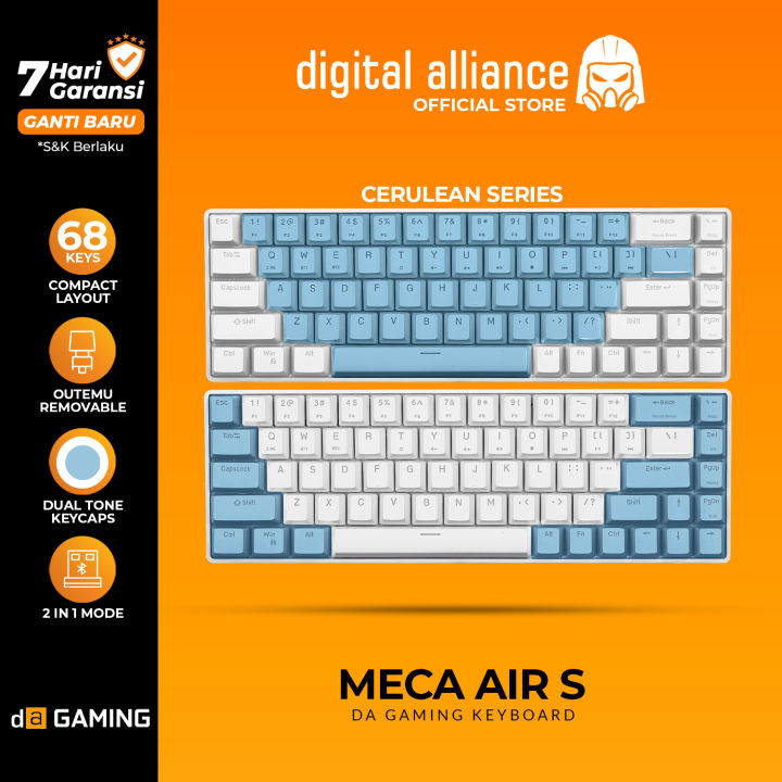 Digital Alliance Keyboard Gaming Wireless Meca AIR S Compact Layout 68 ...