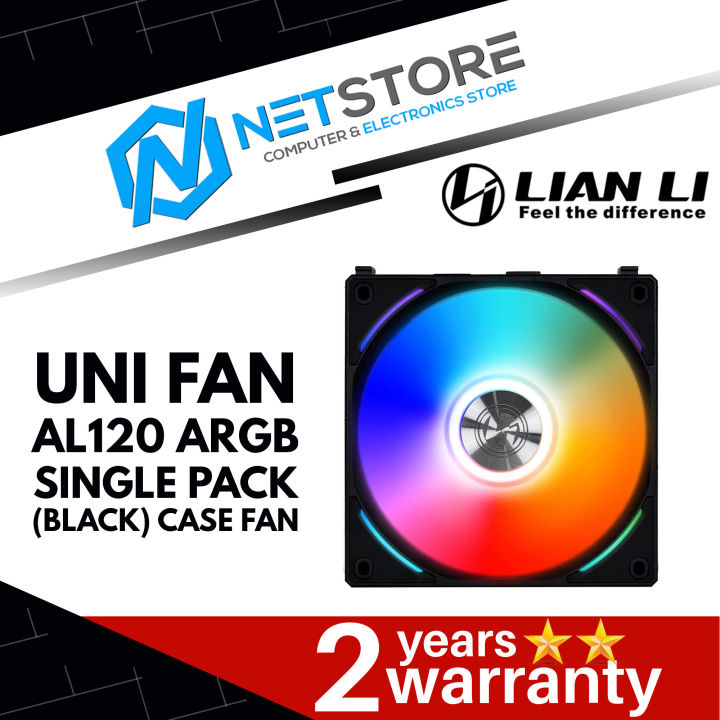 LIAN LI UNI FAN AL120 ARGB SINGLE PACK (BLACK) CASE FAN - AL120-1B | Lazada