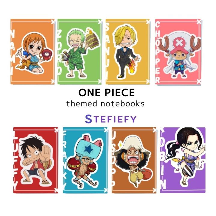 Writing Notebook One Piece Theme for Grade 1-3 | Matte or Glossy Cover ...