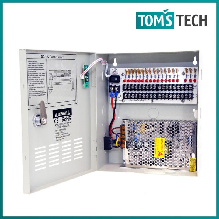 CP1218-10A DC12V 10A 18CH CCTV Power Supply Unit - Tomstech | Lazada