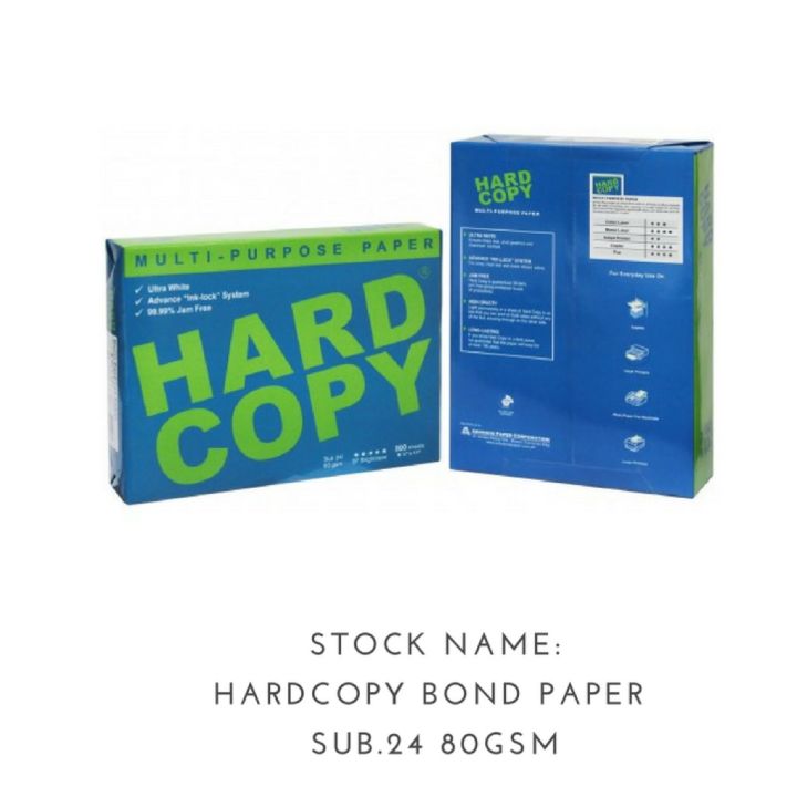 Hard Copy Bond Paper Sub.24 80gsm | Lazada PH