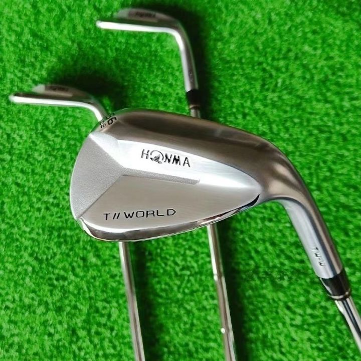 คลับกอล์ฟใหม่ HONMA TOUR WORLD TW-W ไม้กล็อฟหัวแบน48-60องศาลิ่มทอง S200สโมสรเพลาเหล็ก | Lazada.co.th