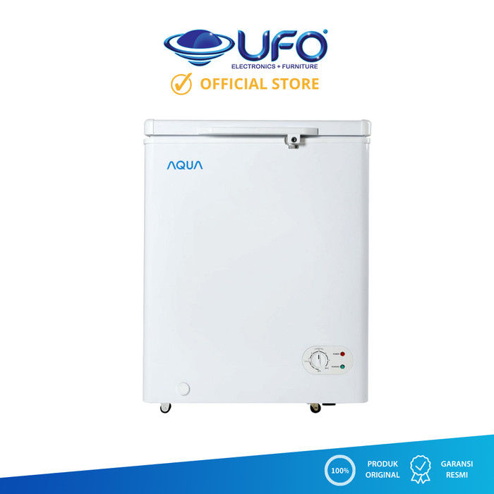 AQUA AQF110FA CHEST FREEZER 100 LITER WHITE COATING INNER BODY | Lazada ...
