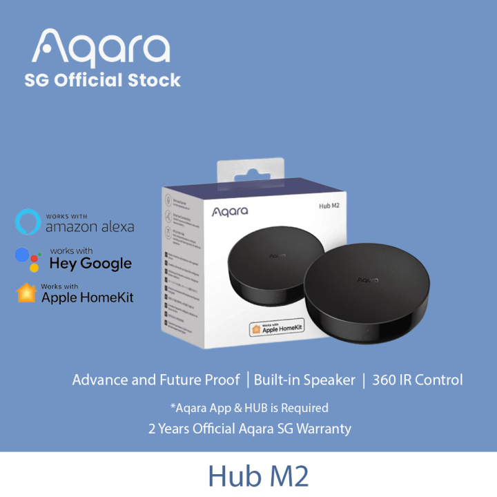 [Aqara SG] Hub M2 Zigbee 3.0 Infrared Control Built in Speaker | Lazada ...