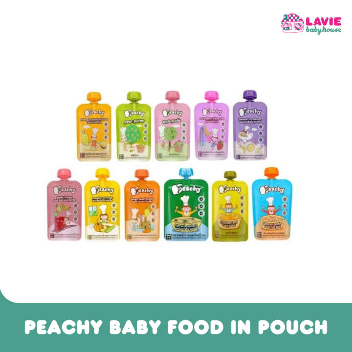 Peachy Baby Puree Makanan Bayi Baby Food In Pouch - Lavie Baby House ...
