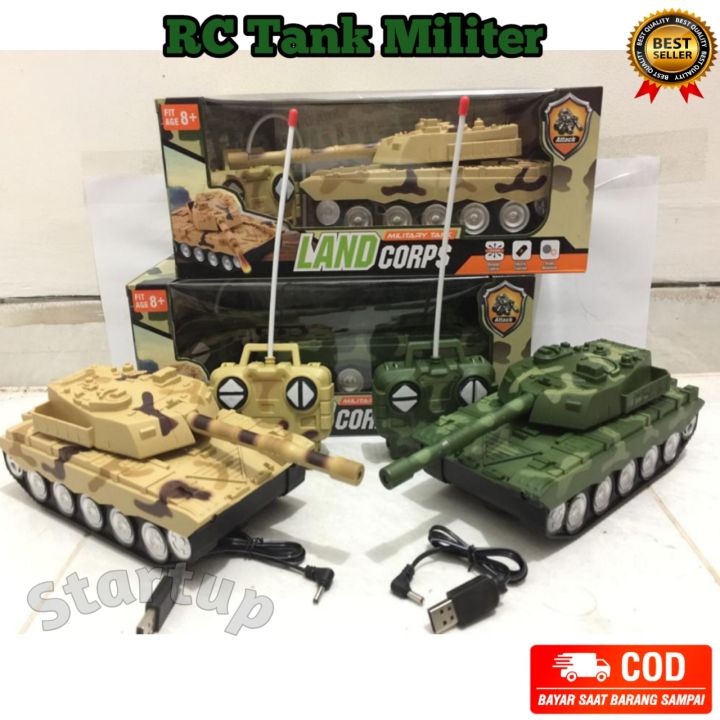 Mainan Remot Control Tank Militer LAND Corps Remote Tank Battle / Mainan Mobil Tank Remote ...
