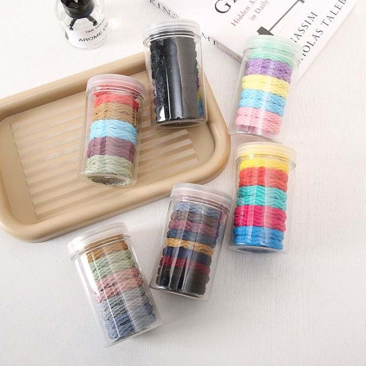 มาใหม่ ยางรัดผมหางม้า W48 แพ็ค10ชิ้น ผ้ายืดหยุ่น ลายหยัก *พร้อมส่ง ...