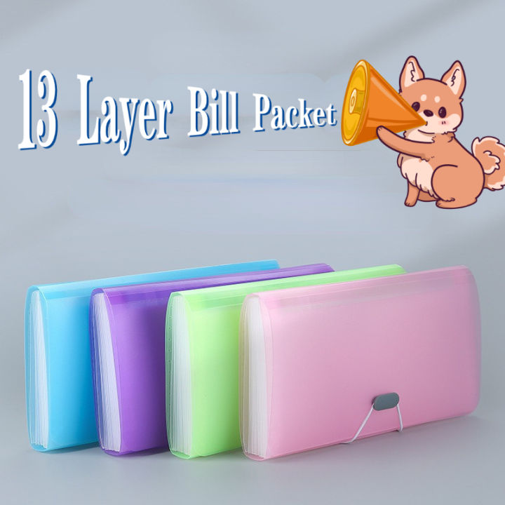 13 Layers B6 Bill Packet Ticket Organizers Money Storage Wallet ...