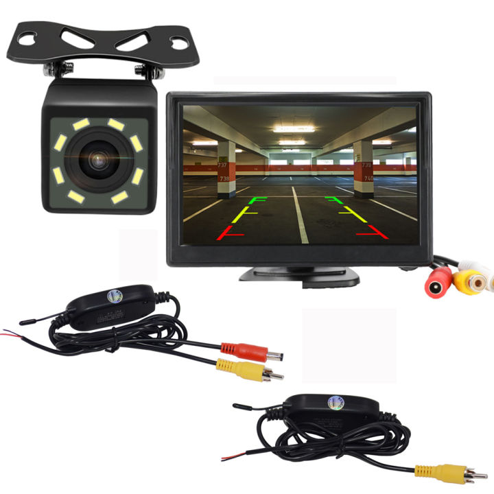 Wireless Car Rear View Camera Wiring Kit 2.4GHz DC 12V Vehicle Video ...