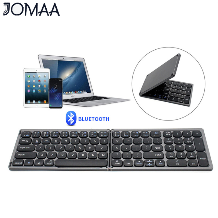 JOMAA Portable Mini Folding Keyboard Foldable Wireless Bluetooth ... JOMAA Portable Mini Folding Keyboard Foldable Wireless Bluetooth ...
