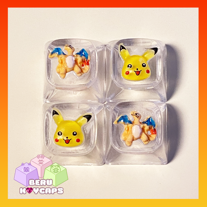 Customised Pokemon Keycaps Pikachu Keycaps Charizard Keycaps for ...