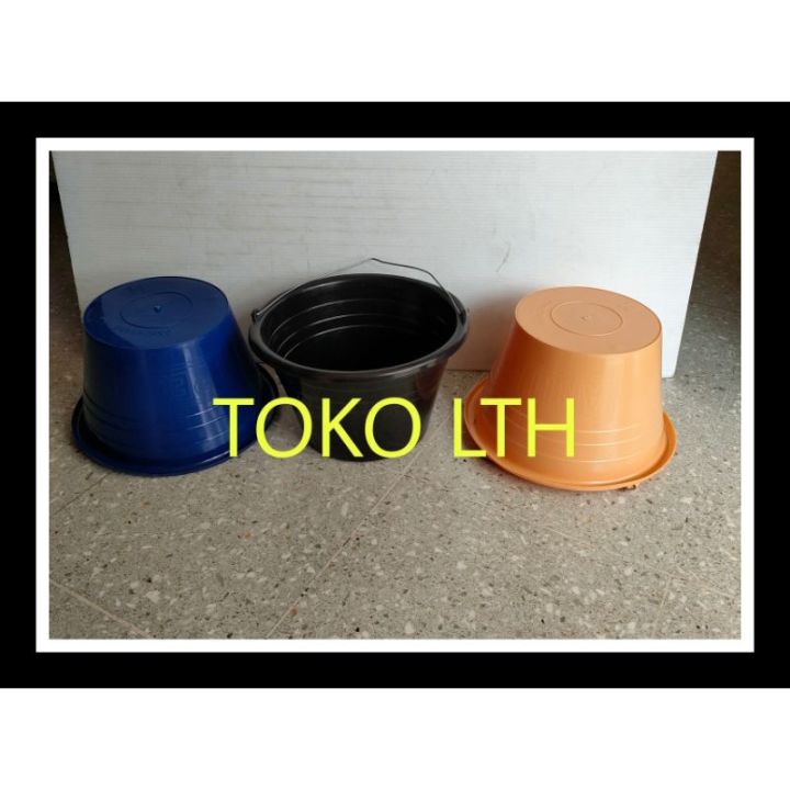 EMBER COR HITAM WARNA PLASTIK ANTI PECAH 14 EMBER TIMBA | Lazada Indonesia