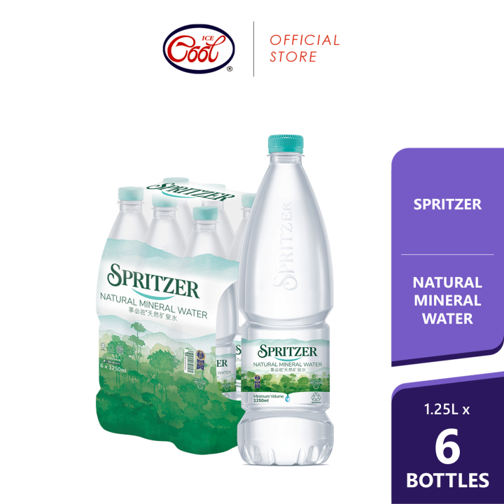 Spritzer Natural Mineral Water 1.25L x 6 Bottles [CTN] | Lazada Singapore