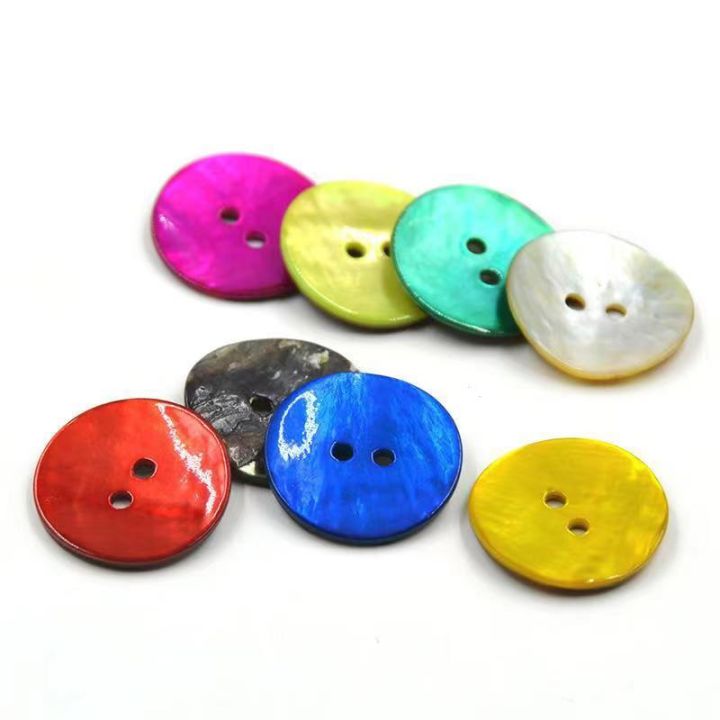 20Pcs/Lot Natural Shell Sewing Buttons Color Mother Of Pearl Shell ...