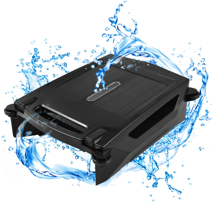 Solar Powered Cordless Robotic Pool Cleaner with Dual Charging 2 ...