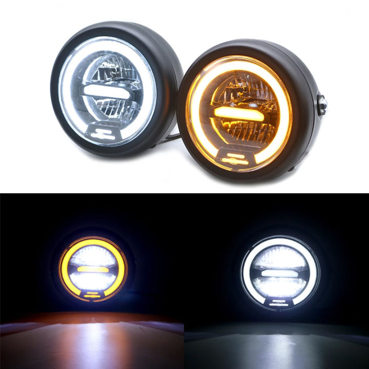 Astront Universal 6 5 Inch Motorcycle Led Headlight Black Motorcycle