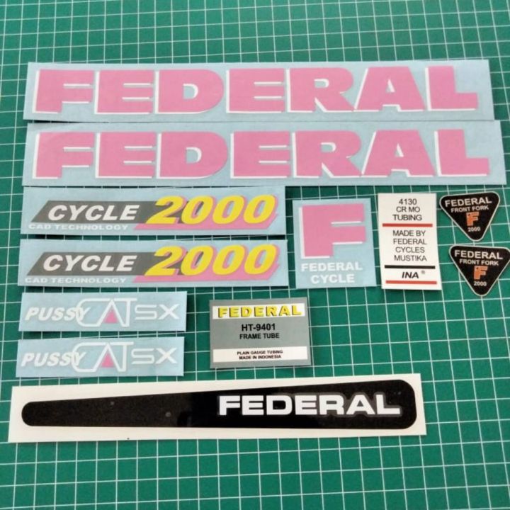stiker sepeda federal pussycat sx | Lazada Indonesia
