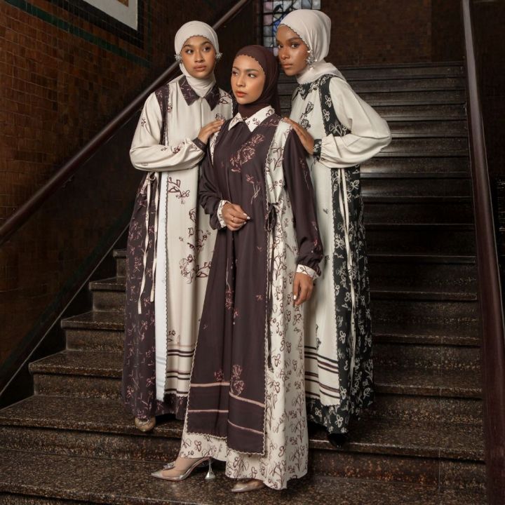 Lozy Hijab - Linea Dress (Gamis Dress Sarimbit Koleksi Lebaran 2026 ...