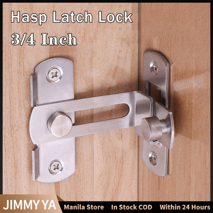 Door Right Angle Hasp Latch Locks 90 Degree Stainless Steel Hasp ...