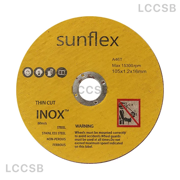 Cakera Pemotong Nipis Sunflex 4 inci x 1.2mm x 16mm. Cakera pemotongan ...