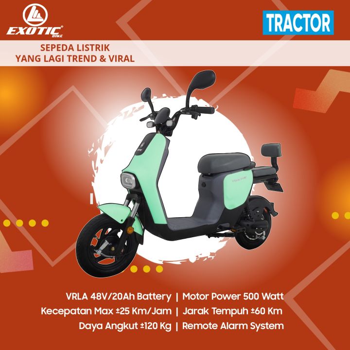 SEPEDA LISTRIK EXOTIC TRACTOR NEW GARANSI RESMI | Lazada Indonesia