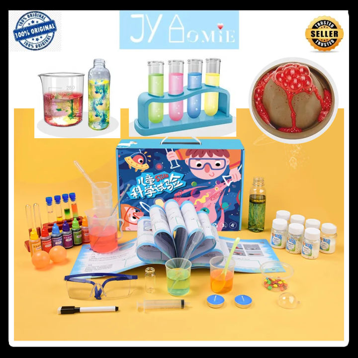 Science Experiments Kit English Manual Sains DIY Experiments Science ...