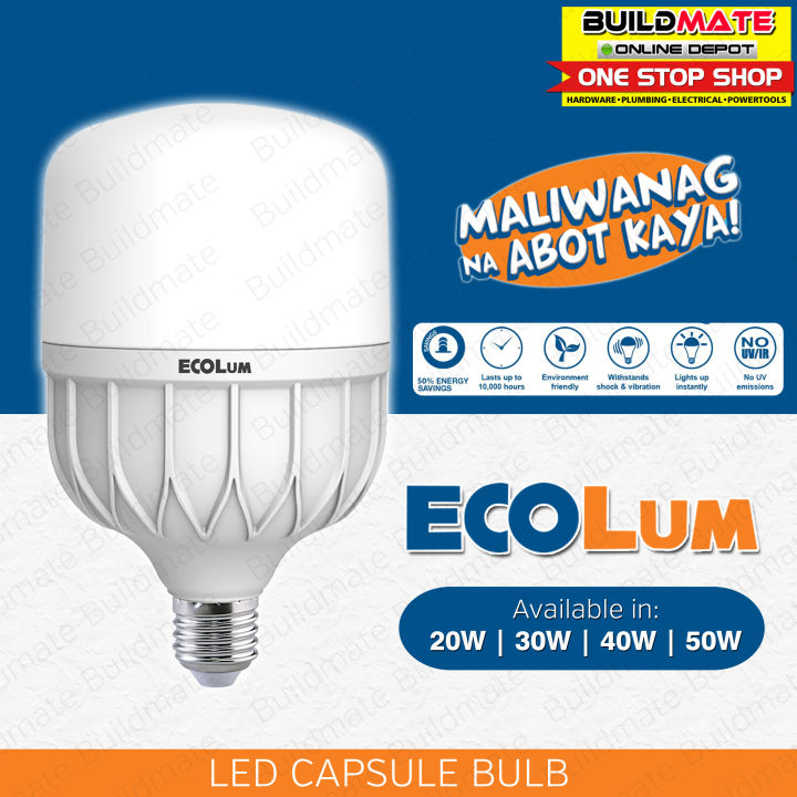 ECOLUM LED Capsule Bulb Daylight 20W 30W 40W 50W SOLD PER PIECE ...