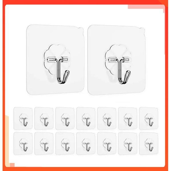 [M'sia] Ready Stock magic hook, kitchen without nails transparent ...