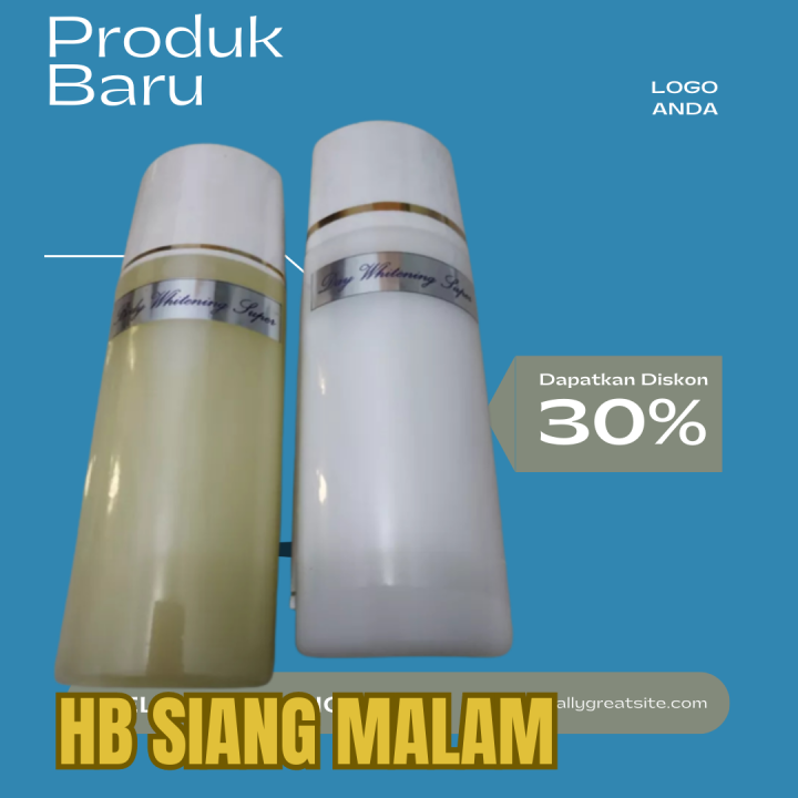 handbody Whitening pemutih Super Gel Klobe Siang Malam / HB Dosting ...