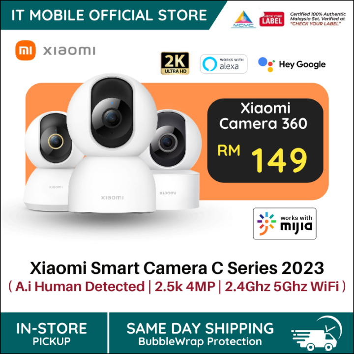 Xiaomi Smart CCTV Camera C200 / C300 / C400 / C700 HD Resolution Night ...